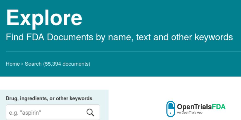 OpenTrialsFDA – An OpenTrials App – OpenTrials
